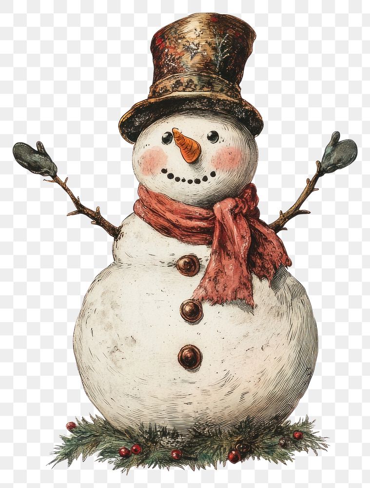Vintage Snowman Images | Free Photos, PNG Stickers, Wallpapers ...