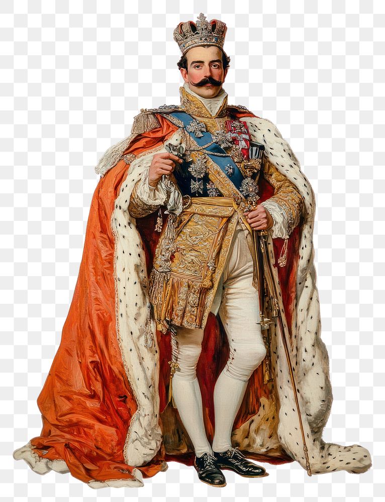 PNG king victorian costume illustration | Free PNG - rawpixel