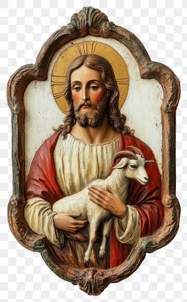 PNG jesus goat art painting | Premium PNG - rawpixel