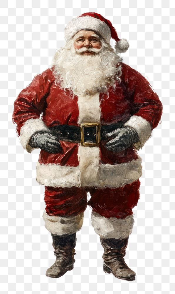 PNG Santa illustration christmas artwork. | Free PNG - rawpixel