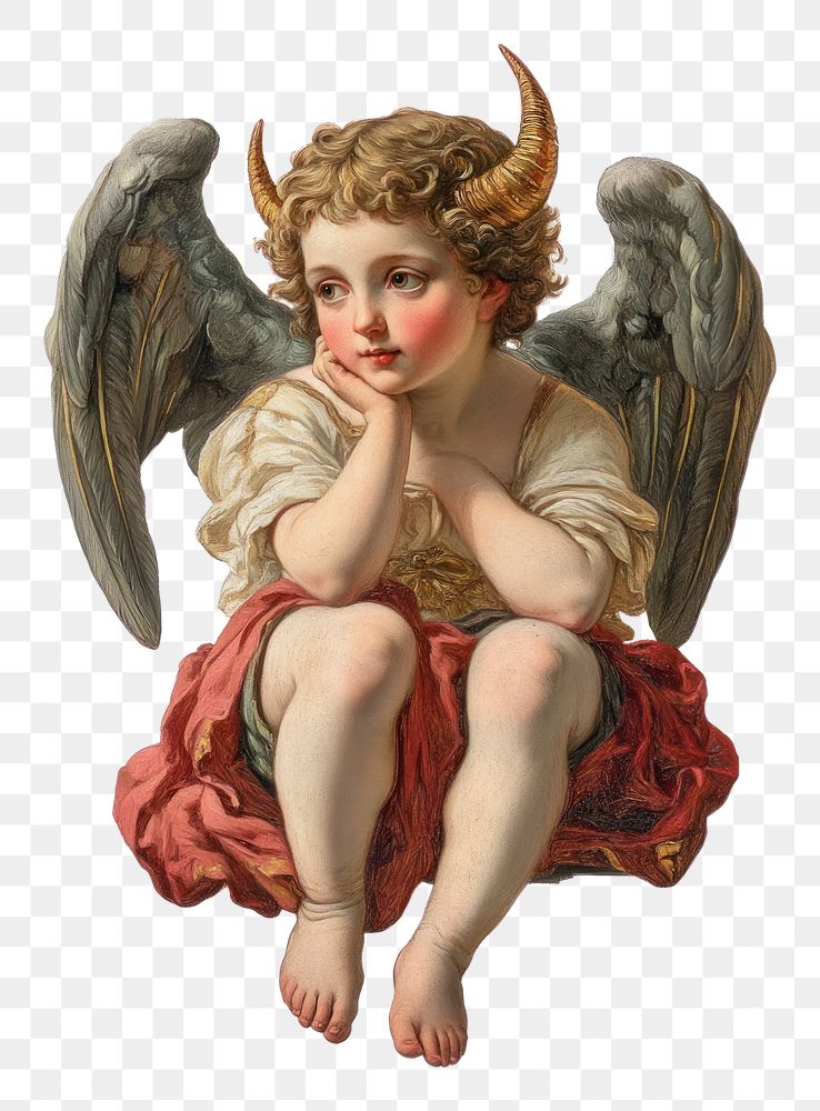 PNG An Angel horn angel | Premium PNG - rawpixel
