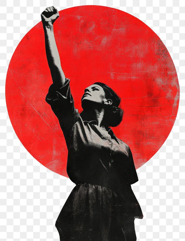 PNG woman protesting illustration background | Free PNG - rawpixel