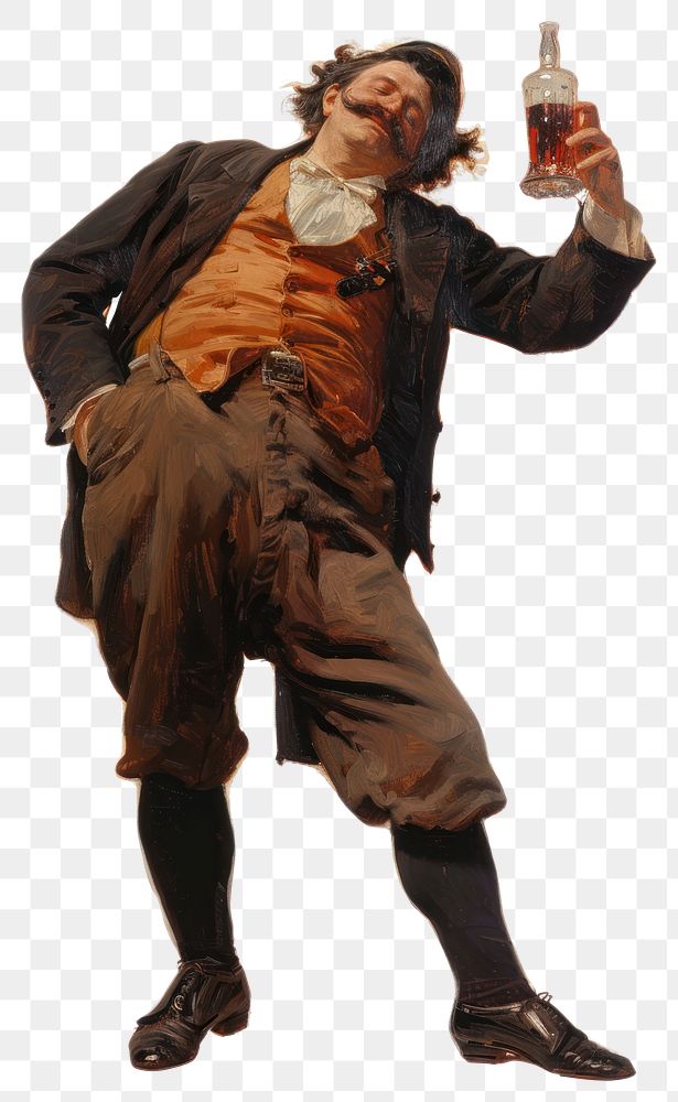 PNG Drunk man victorian clothing | Premium PNG - rawpixel