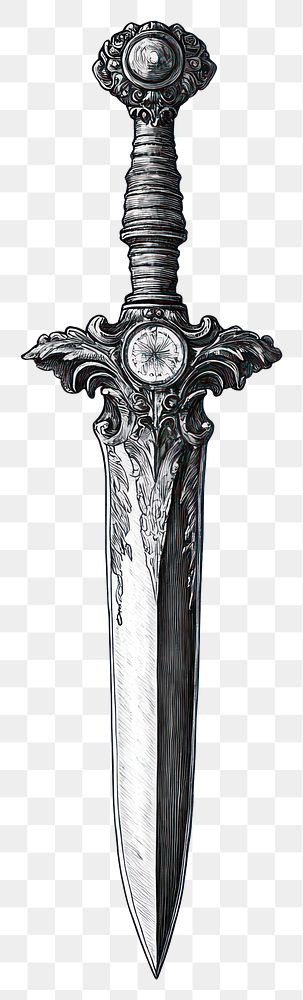 PNG Dagger illustration weapon blade. | Premium PNG - rawpixel