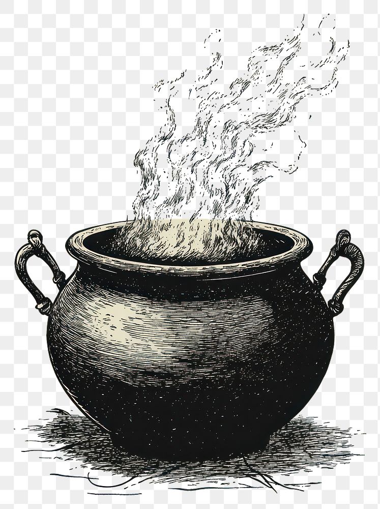 PNG Cauldron illustration cauldron vintage. | Free PNG - rawpixel