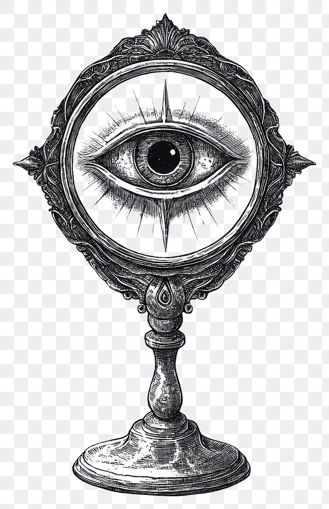 PNG Scrying mirror illustration drawing | Premium PNG - rawpixel
