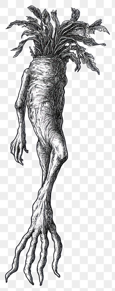 PNG 2 legs Mandrake root | Premium PNG - rawpixel