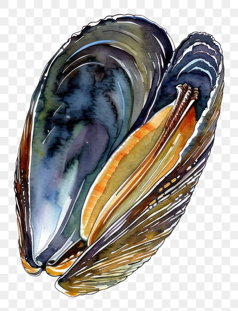 PNG An isolated mussel illustration | Free PNG - rawpixel