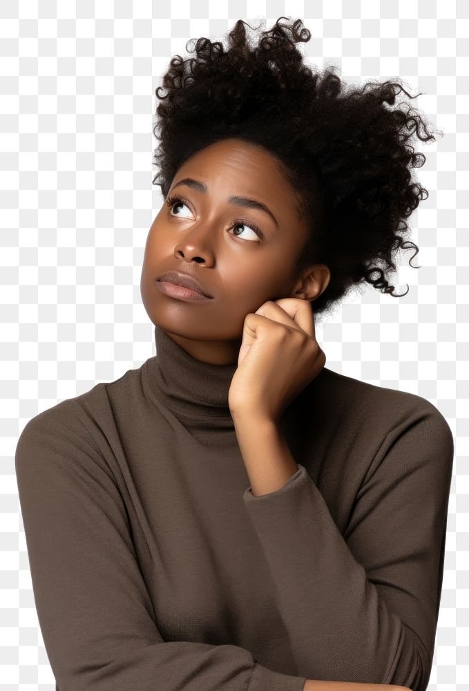PNG Girl thinking portrait adult | Premium PNG - rawpixel