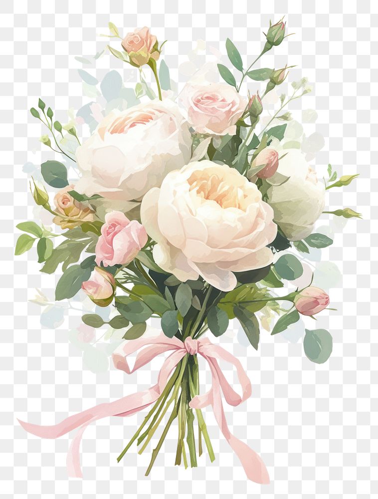 PNG Pastel coquette Roses bouquet | Free PNG - rawpixel