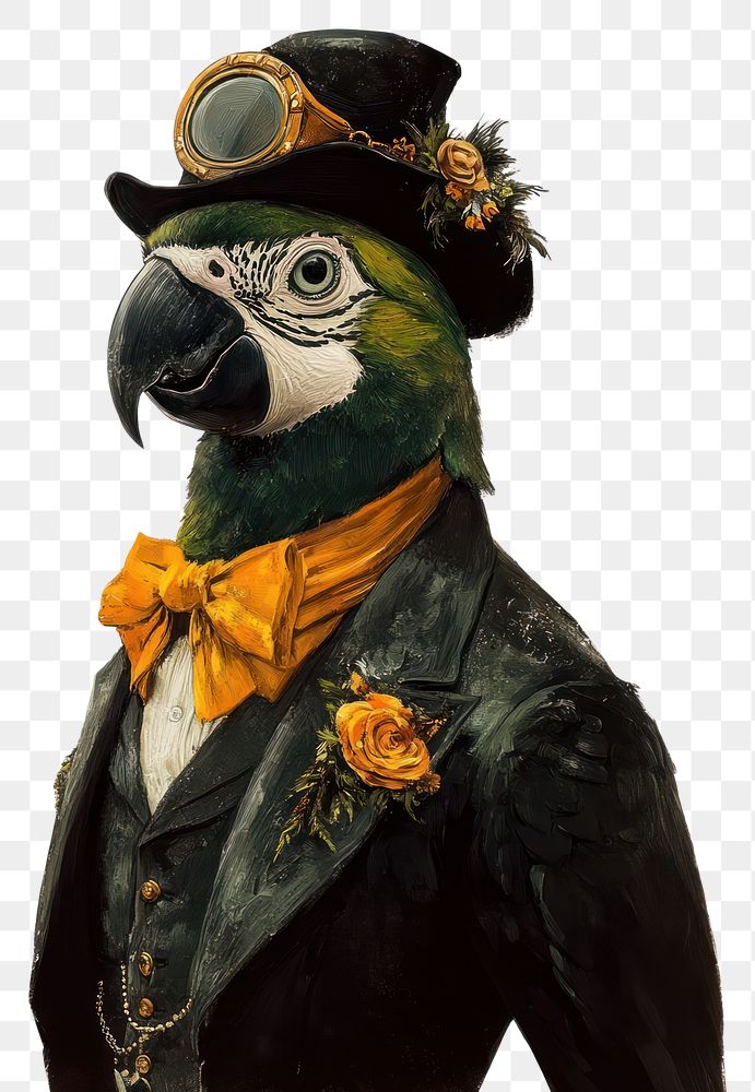 PNG Parrot costumes wearing victorian | Free PNG - rawpixel