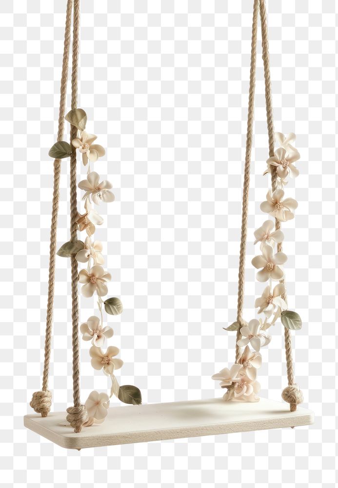 PNG Cottagecore vintage flower swing | Free PNG - rawpixel