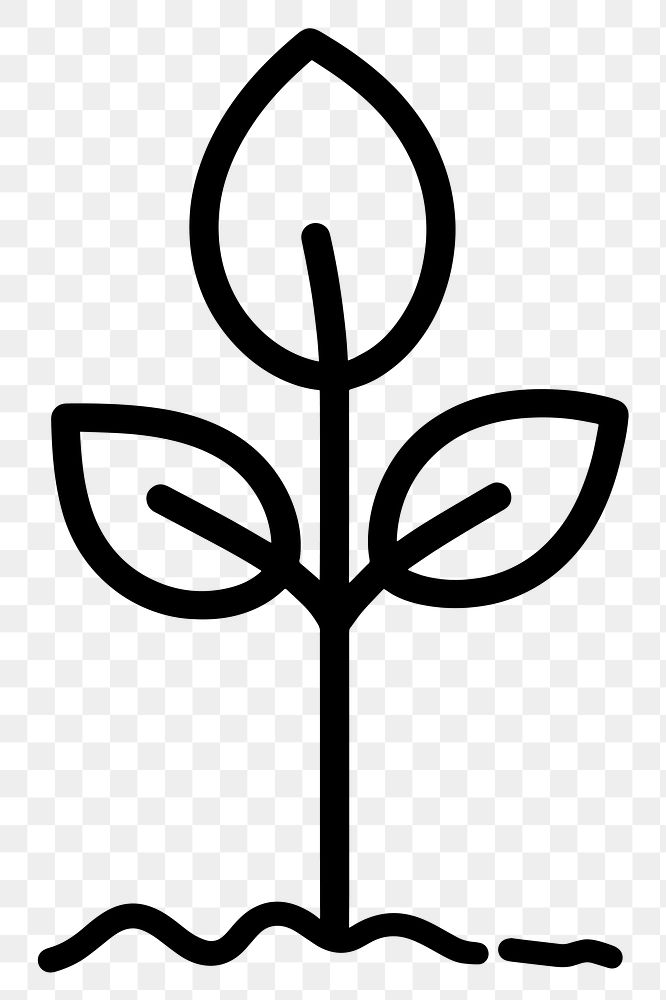 PNG Plant sprout illustration simple | Free PNG - rawpixel