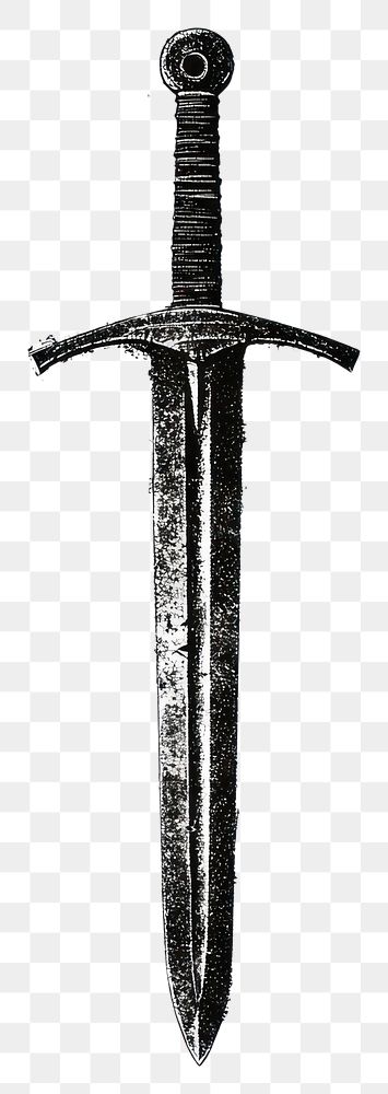 PNG Sword retro photocopy stipple | Free PNG - rawpixel