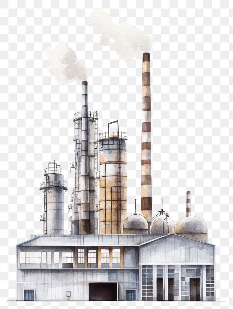 PNG Classic factory building architecture | Free PNG - rawpixel