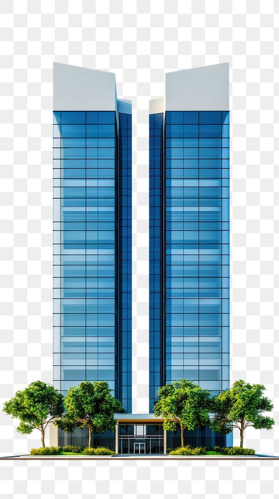 PNG Twin office tower architecture | Free PNG - rawpixel