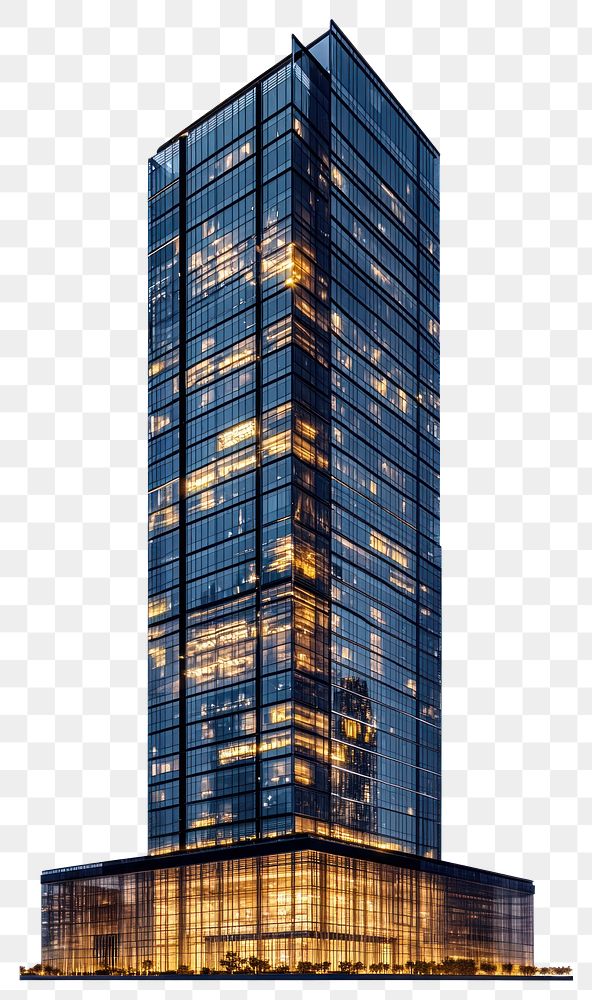 PNG Luxury highrise building dusk | Free PNG - rawpixel