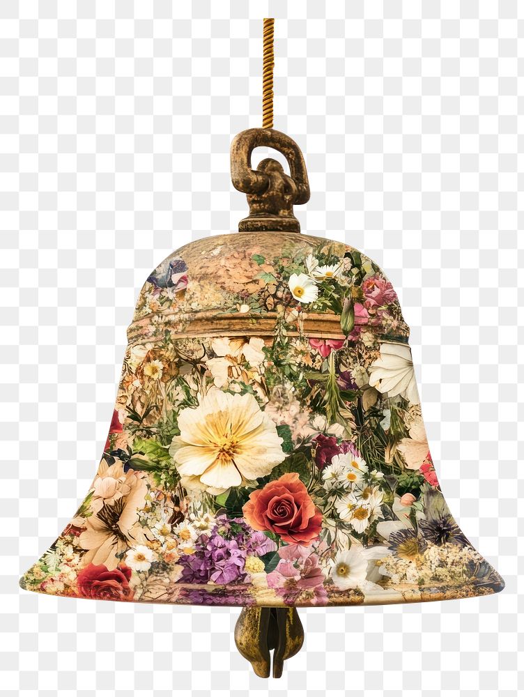 PNG Flower Collage Victorian bell | Free PNG - rawpixel