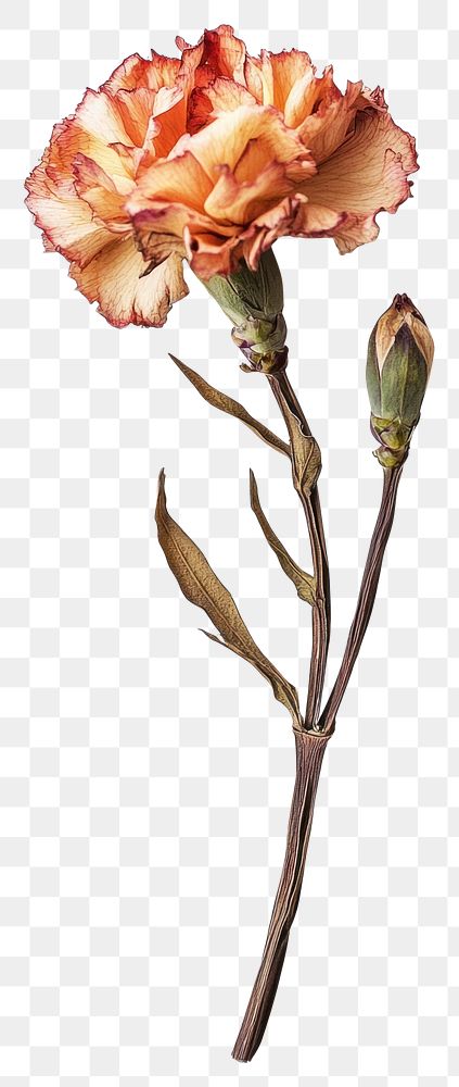 PNG Real Pressed carnation flower | Premium PNG - rawpixel