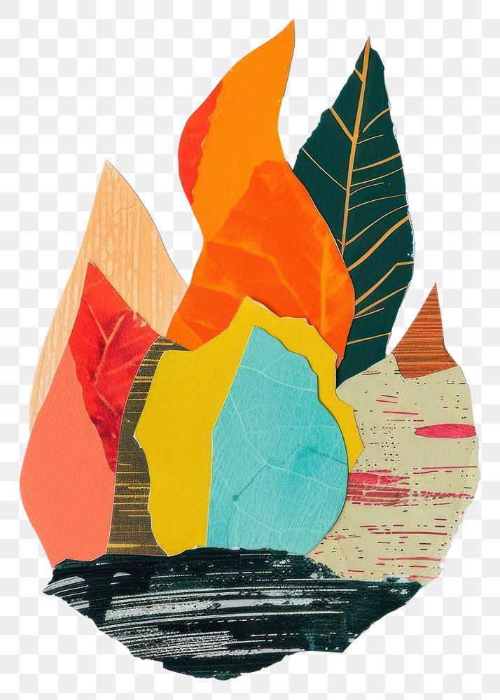 PNG Fire paper cut collage | Premium PNG - rawpixel