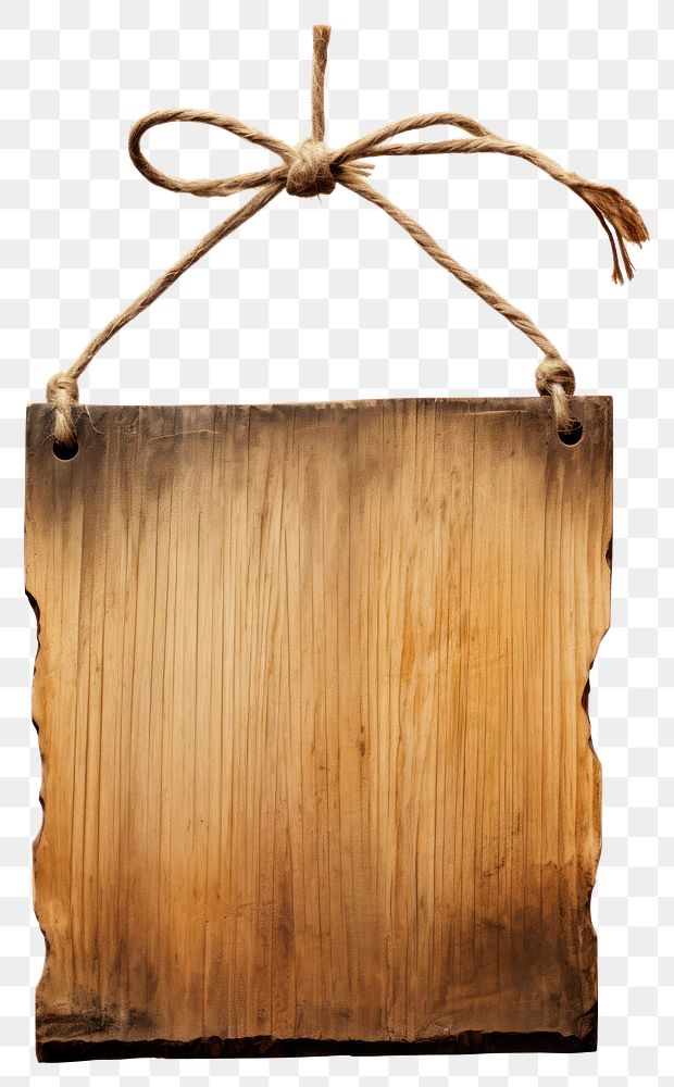 PNG Rectangle wood sign rope | Premium PNG - rawpixel
