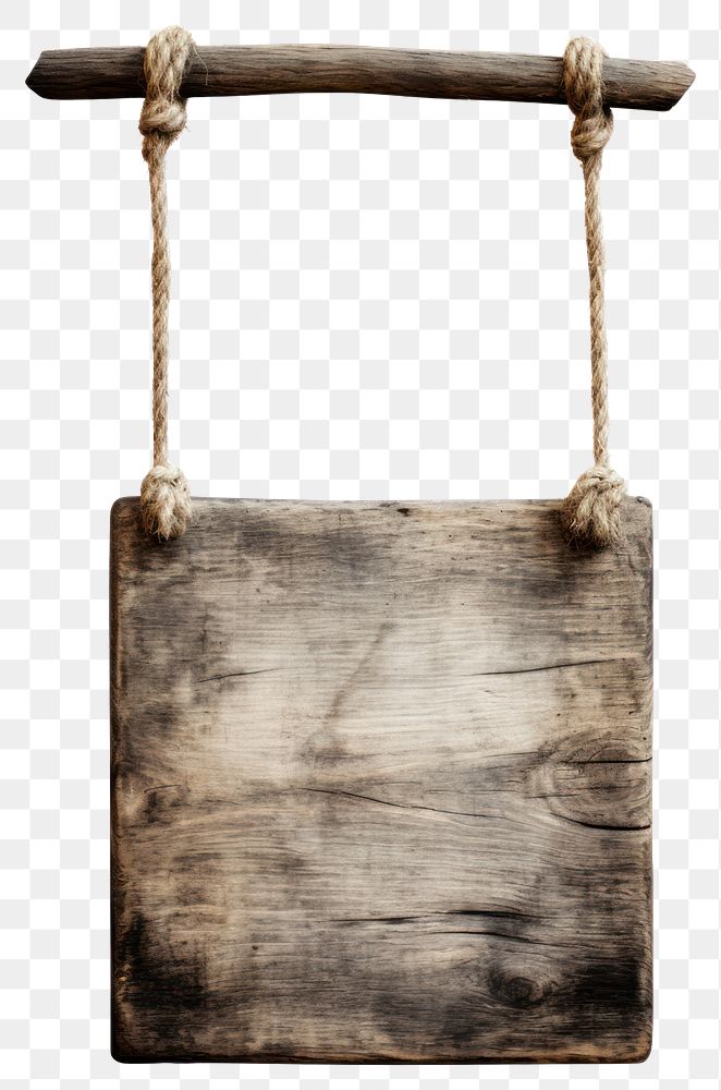 PNG Rectangle wood sign rope | Free PNG - rawpixel