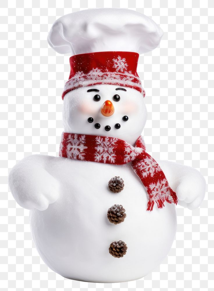 PNG Snowman wearing chef hat | Free PNG - rawpixel