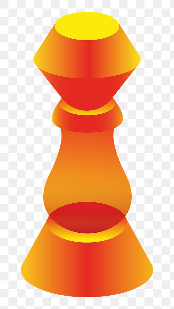 PNG Vibrant gradient chess pawn, | Free PNG - rawpixel