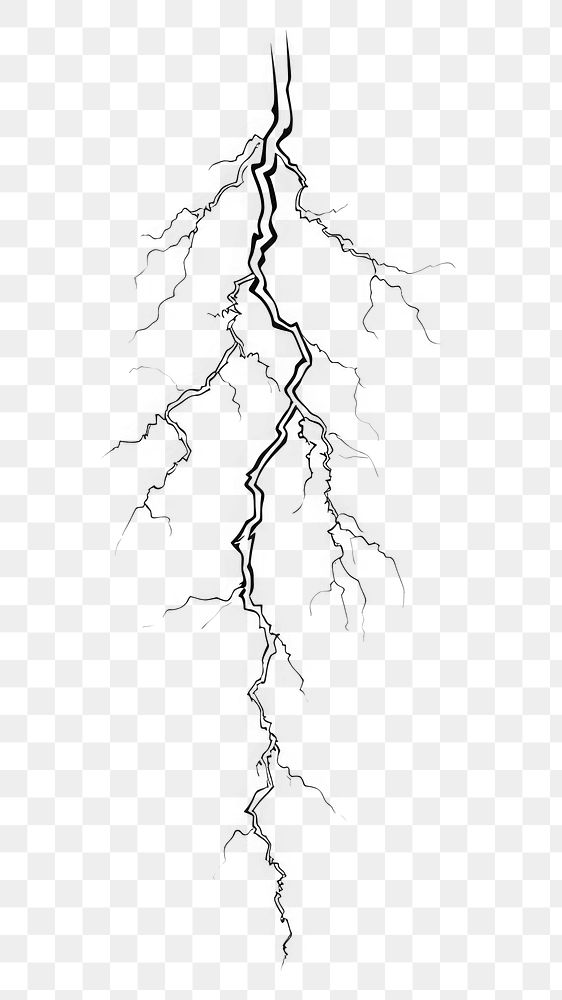 PNG Thunder lightning drawing art. | Free PNG - rawpixel