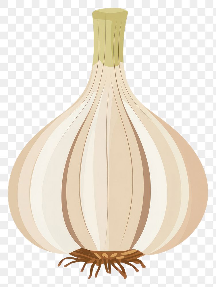 PNG Garlic illustration minimalist design. | Free PNG - rawpixel