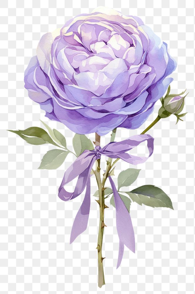 PNG Purple coquette rose art | Free PNG - rawpixel