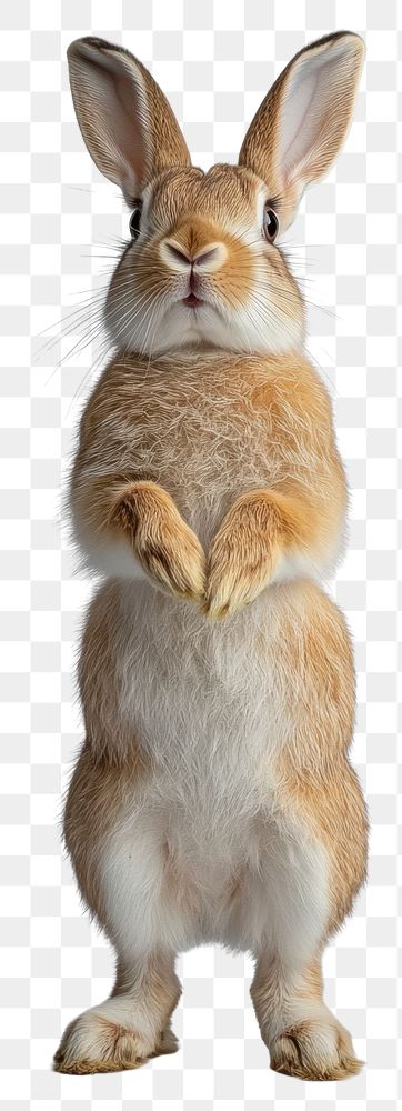PNG Brown rabbit standing photography | Free PNG - rawpixel