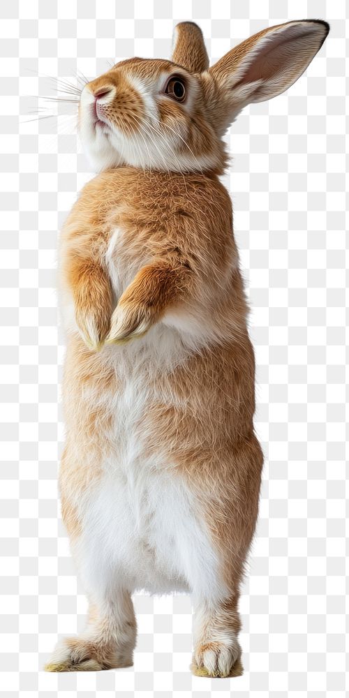 PNG Brown rabbit standing photography | Free PNG - rawpixel