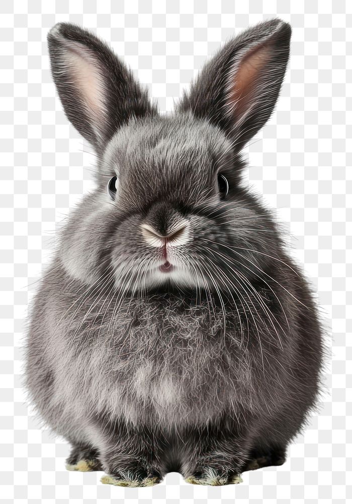 PNG Cute dark grey rabbit | Free PNG - rawpixel