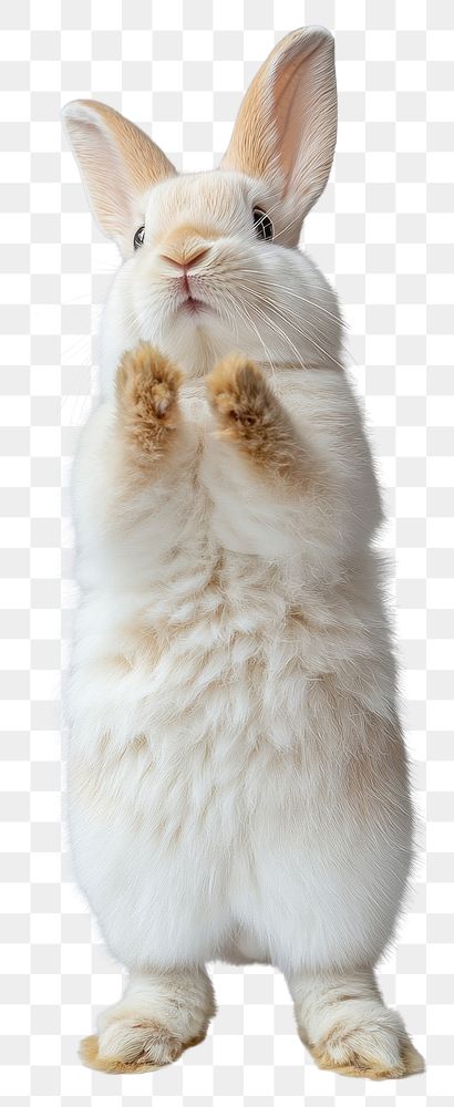 PNG Light beige rabbit standing | Free PNG - rawpixel