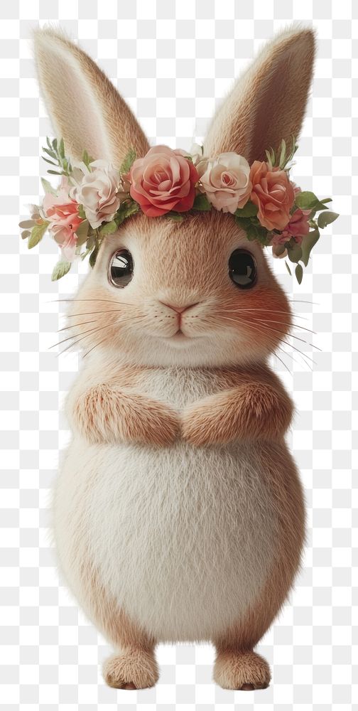 PNG An cute chubby bunny | Free PNG - rawpixel