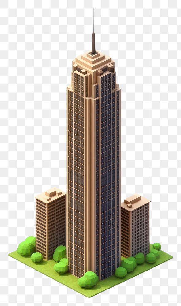 PNG Skyscraper skyscraper architecture isometric. | Free PNG - rawpixel