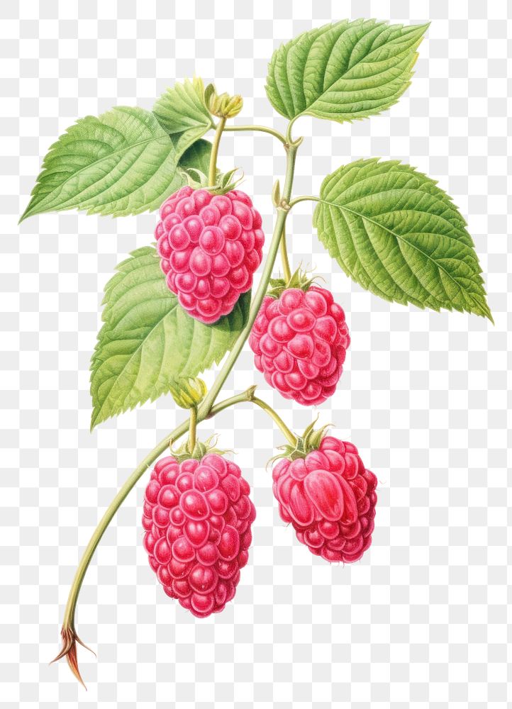 PNG Raspberry branch flower Raspberry | Free PNG - rawpixel