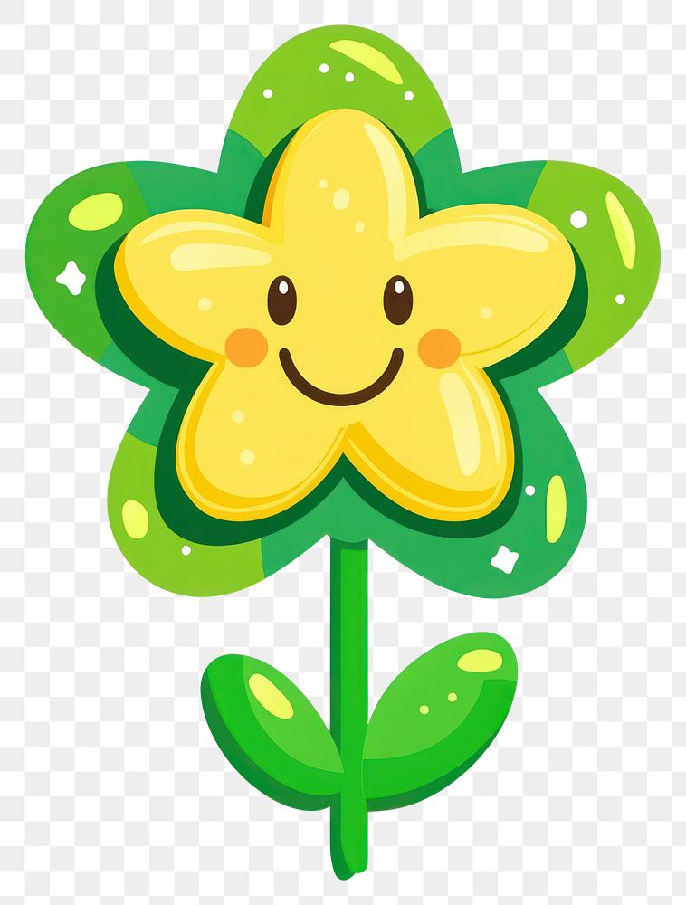 PNG Cute smile flower illustration | Free PNG - rawpixel