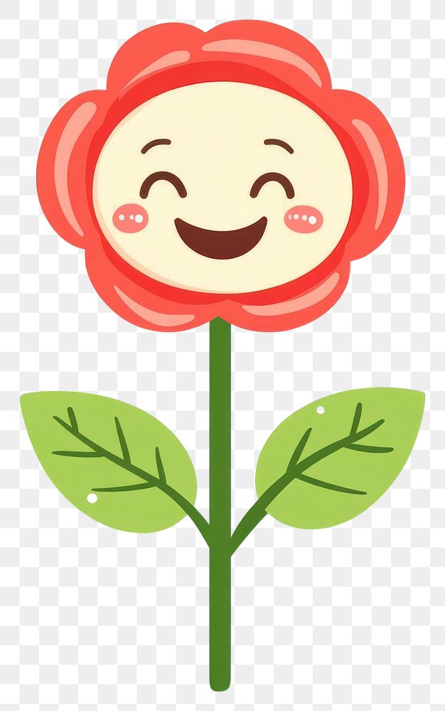PNG Cute smile rose flower | Free PNG - rawpixel