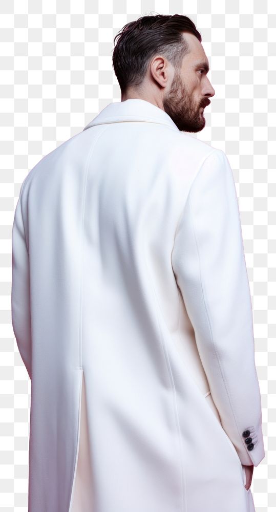 PNG White overcoat man photography | Free PNG - rawpixel