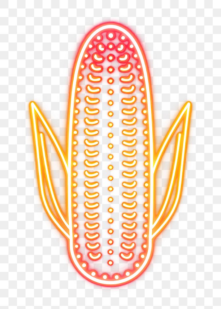 PNG Corn icon neon lights | Free PNG - rawpixel
