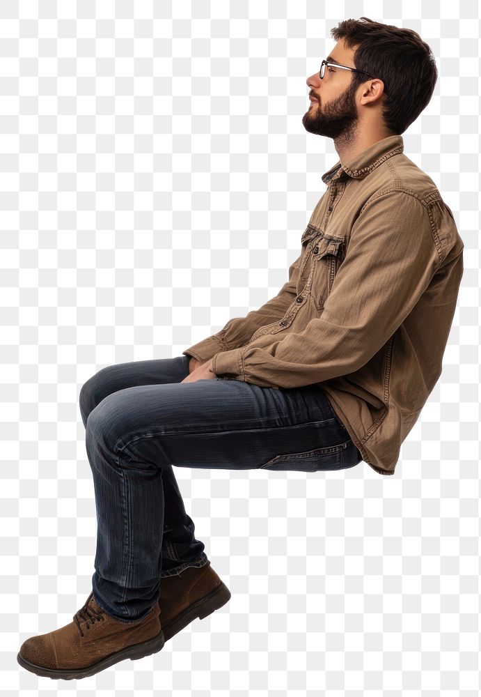 PNG Man invisible sitting background | Free PNG - rawpixel