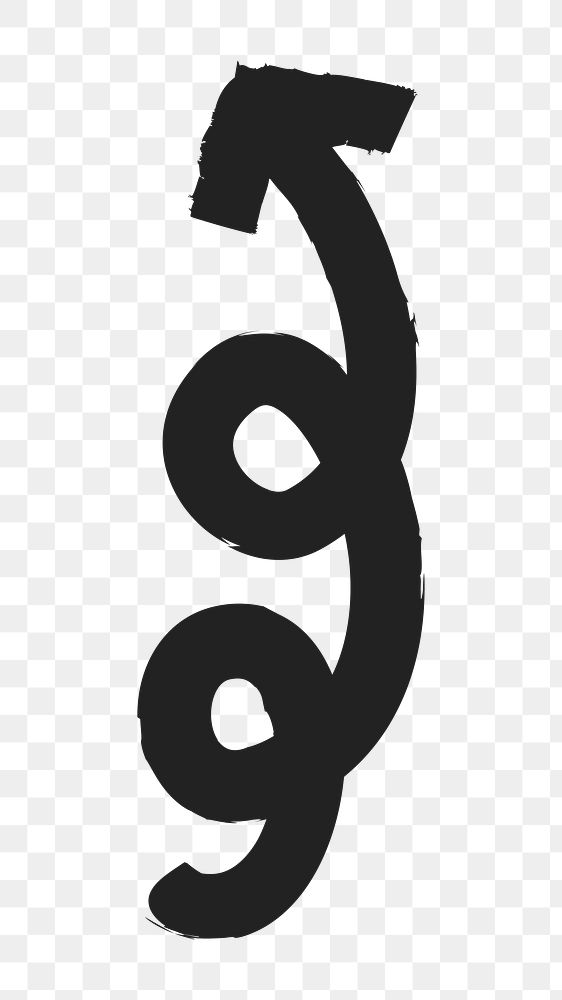 PNG Curved arrow looping design | Free PNG - rawpixel