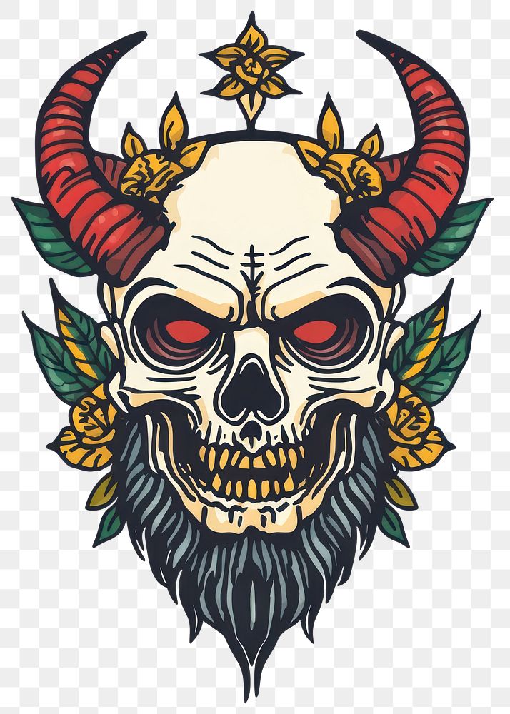 PNG Vintage Devil old-school tattoo | Free PNG - rawpixel