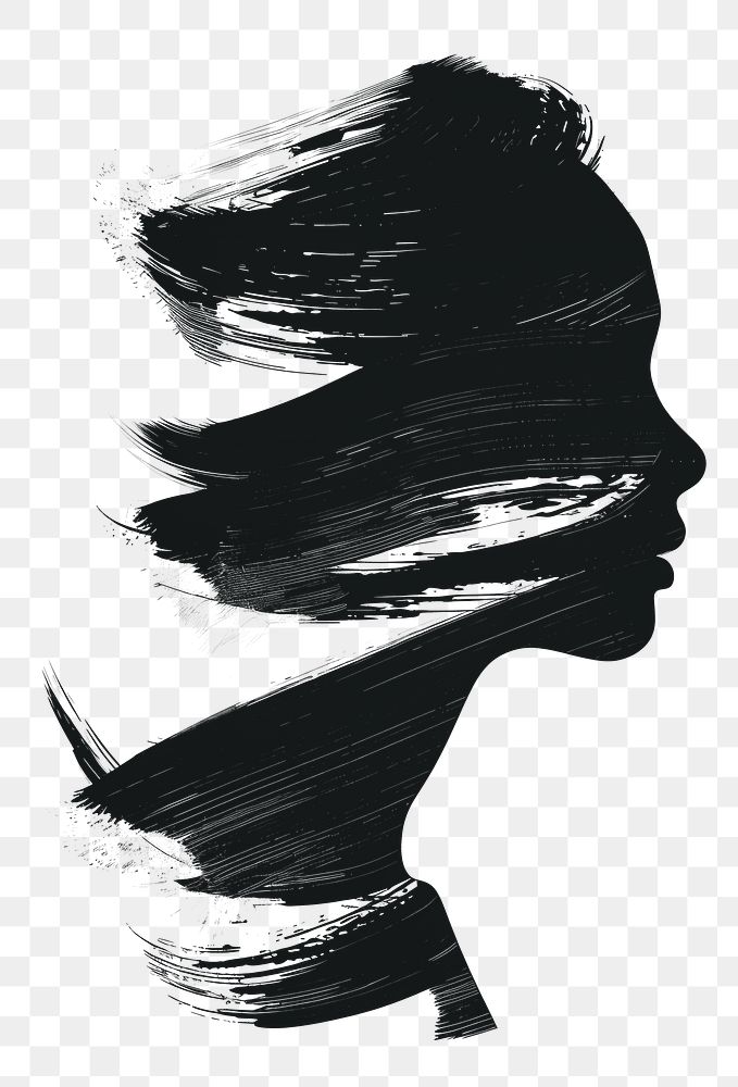 PNG Woman head shape silhouette | Free PNG - rawpixel