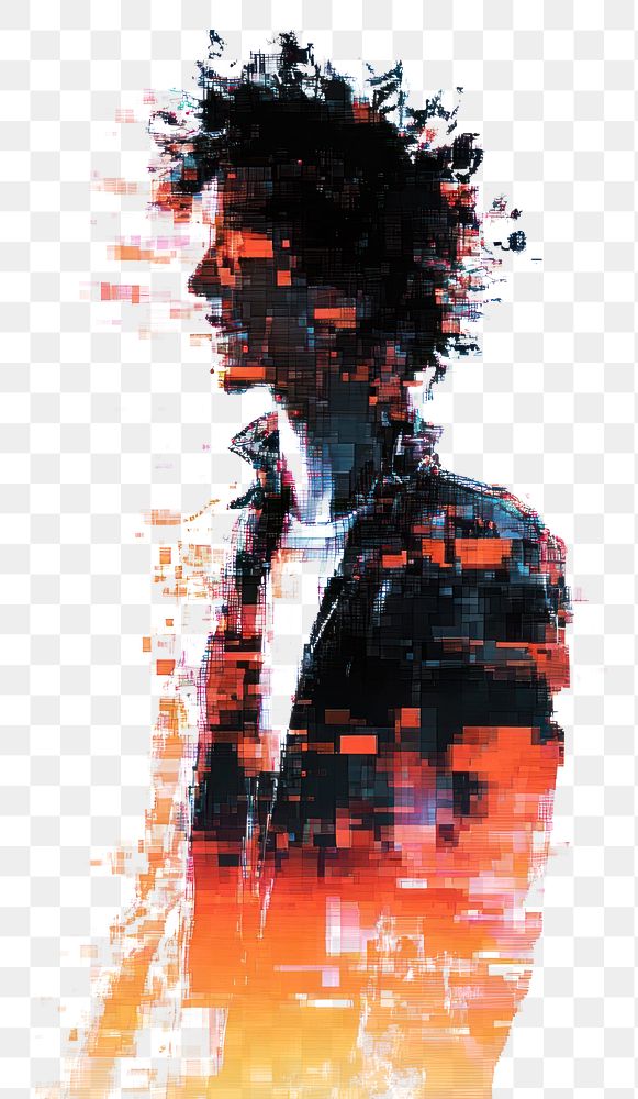 PNG American player pixelated abstract | Free PNG - rawpixel