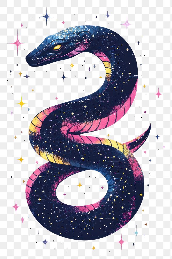 PNG Mystical celestial sneck illustration | Free PNG - rawpixel