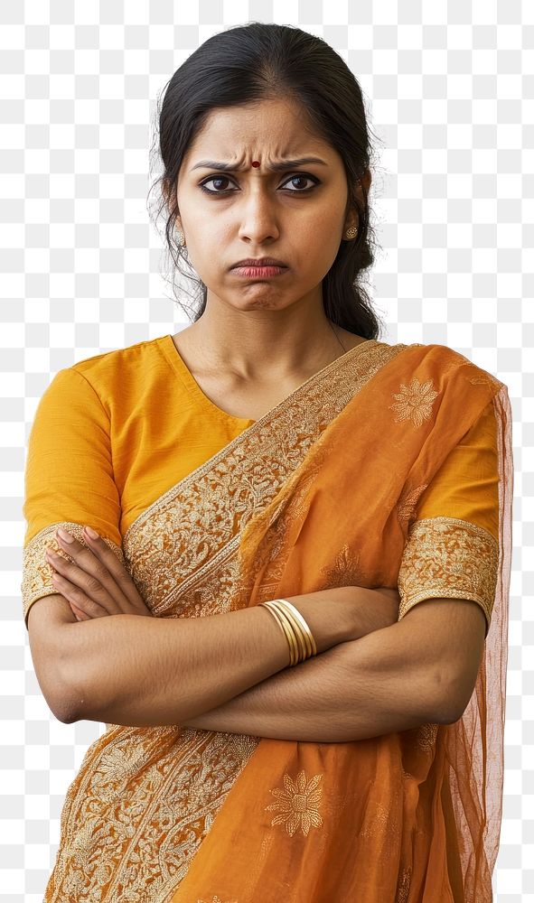 PNG Indian woman disappointed clothing | Free PNG - rawpixel