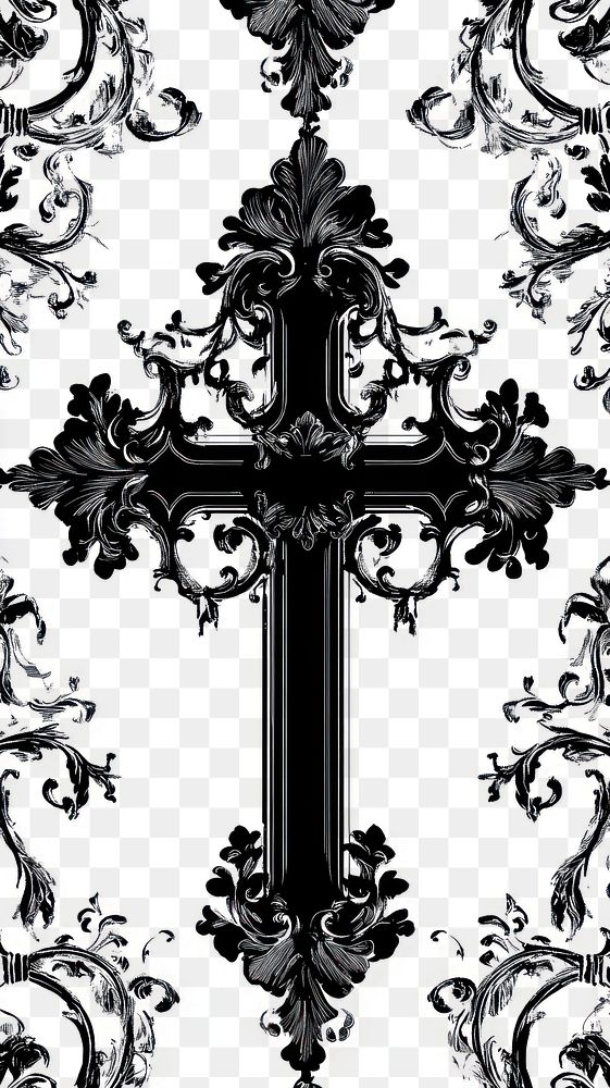 PNG Gothic Christian cross pattern | Free PNG - rawpixel